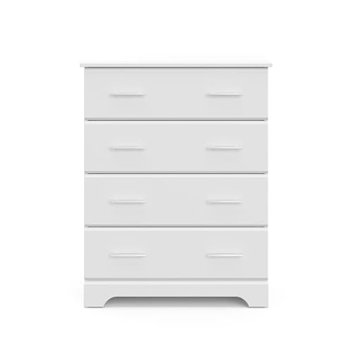 Storkcraft Brookside 4 Drawer Dresser (White) – GREENGUARD Gold Certified, Dresser For Nursery, 4 Drawer Dresser, Kids Dresser, Nursery Dresser Drawer Organizer, Chest of Drawers