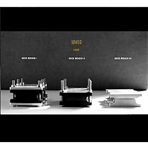 NOAHWOOD Wooden Fingerboard Complete NW8.0 360flip King of Finger Deck+ NW3.0 King Trucks Silvery +NW3.0 Black Wheels (Black Maple, 100x34mm Set)