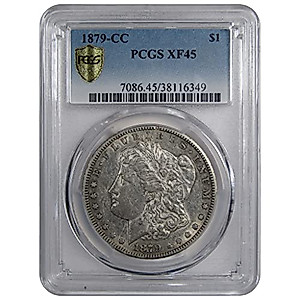 1879 CC Morgan Dollar XF 45 PCGS 90% Silver US Coin SKU:IPC9168
