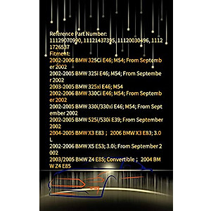 Engine Valve Cover Gasket Set Kit with 15 Grommet Seals for 2002-2006 BMW 325Ci 325i 325xi 330Ci 330i 330xi 525i 530i X3 X5 Z4 E39 E46 E53 E83 E85 Replace 11129070990 11121437395 11120030496