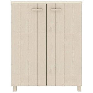 imasay Shoe Cabinet Honey Brown 33.5"x15.7"x42.5" Solid Wood Pine