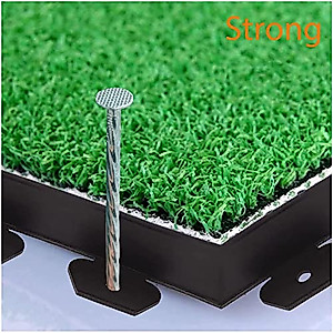 EISENSP 10-inch Spiral Metal Landscape Edging Stakes - Galvanized and Rustproof - 30pcs Round Anchoring Staples for Paver Edging, Artificial Turf, Garden Landscape and More, Bright Spike Timber Nail