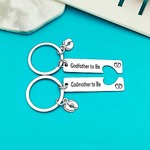 Godmother to Be Gifts Godfather to Be Keychain Godparents Proposal Gifts Godparents Baptism Gifts Pregnancy Announcement for Godparents Christmas Birthday Gifts