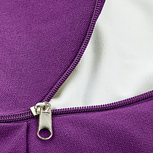 Retrospec Sedona Zafu Meditation Cushion Filled w/Buckwheat Hulls - Yoga Pillow for Meditation Practices - Machine Washable 100% Cotton Cover & Durable Carry Handle Round & Crescent, 1 Ct (Pack of 1)