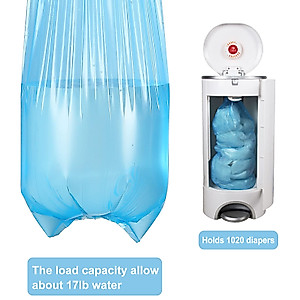 Diaper Pail Refill Bags,Fully Compatible with Arm&Hammer Disposal System Seal and Toss Diaper Pail Refills,Holds up to 1020 Diapers 34 Pack (Lavender)