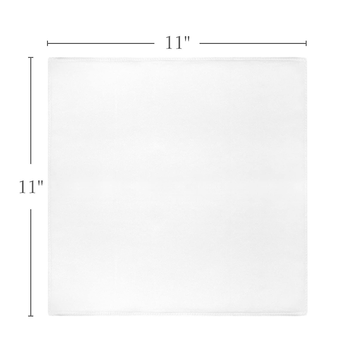 Selected Hanky 100% Pure Silk Pocket Square Solid White