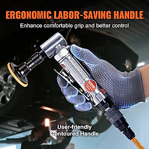 VEVOR Air Die Grinder, 1/4" Right Angle Die Grinder 20000RPM, Lightweight, Ball Bearing Construction, 24PCS Discs for Grinding, Polishing, Deburring, Rust Removal