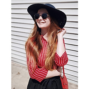 PORADAY Hexagonal Polarized Sunglasses for Women Men Vintage Square Metal Sun Glasses Geometric Shades (Gold/Gray)