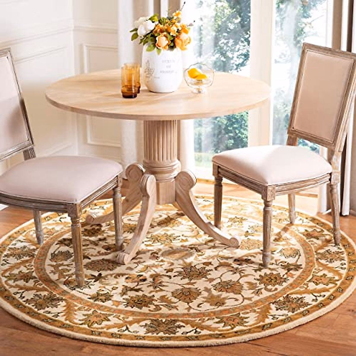 SAFAVIEH Antiquity Collection 2' x 4' Olive / Gold AT52A Handmade Traditional Oriental Premium Wool Accent Rug