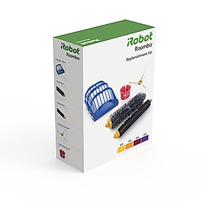 iRobot Roomba Authentic Replacement Parts - Roomba 600 Series Replenishment Kit (1 bristle brush, 1 beater brush, 1 spinning side brush, 3 AeroVac filters, and 1 round cleaning tool),White - 4636432