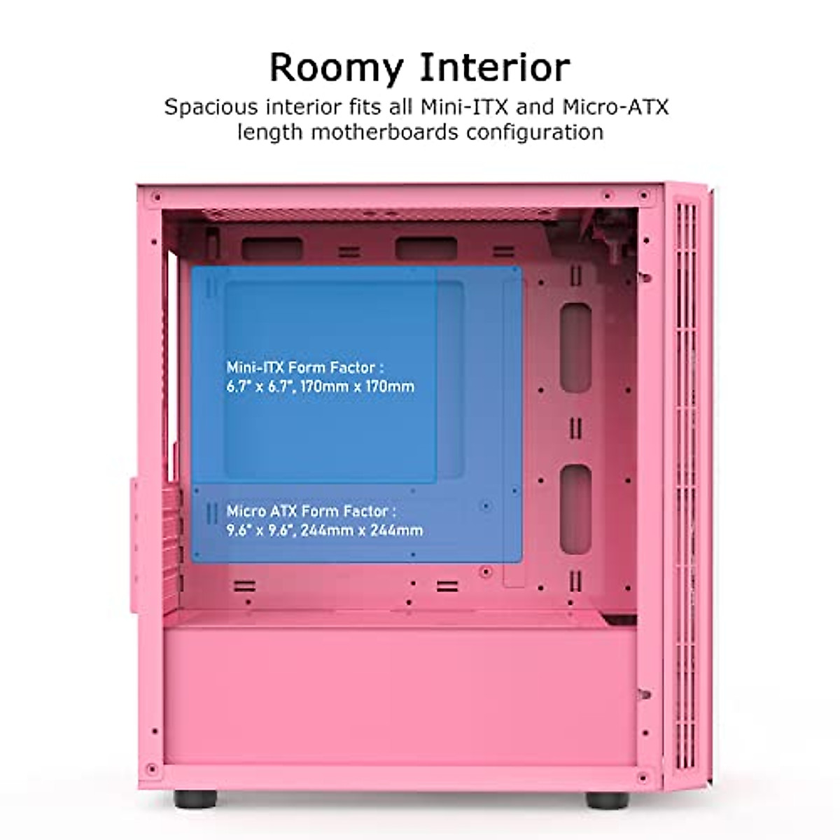 SZD S590 Gaming pc case (Pink)