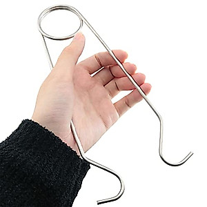 HSCGIN Mouth Spreader 2PCS 8.66Inch/22cm Stainless Steel Water Bottle Hangers Easy Hanging Hook