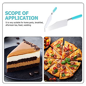 UPKOCH Butter Slicer Cake Slicer Cake Server Cutters Pie Slicer: 4Pcs Stainless Steel Cake Knife Cake Lifter Tools Metal Food Tongs for Cakes Pie Desserts Pizza Cake Server Adjustable Cake Cutter