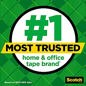 Scotch Classic Desktop Tape Dispenser C-38, Black, 1 in Core, Made From 100% Recycled Plastic, 1 Dispenser (C-38)