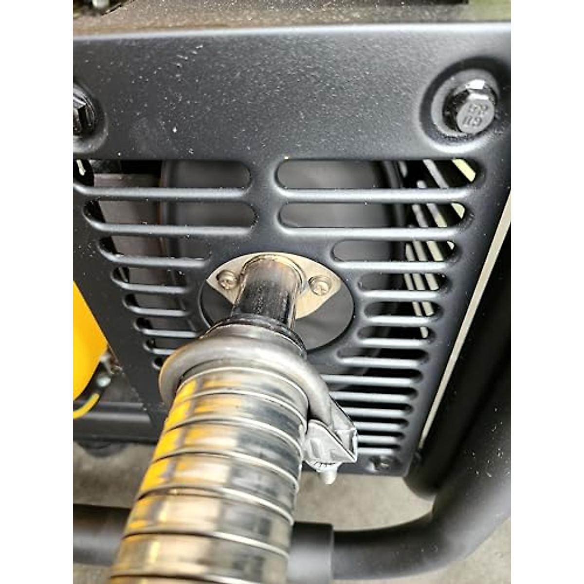 Generator Exhaust Extension Silencer Kit with Insulated Through-Wall Mounting Plate