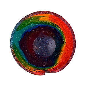 Ommi Handcrafted Resin Yarn Bowl, Knitting Resin Storage Bowl, Crochet Kit Organizer. (Rainbow)