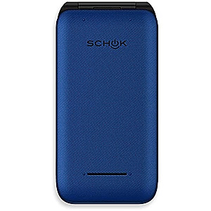 Schok Classic Flip Unlocked GSM/Verizon Phone - (Exchangeable Covers: Blue/Red)