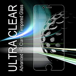 Arae Screen Protector for iPhone 7 Plus / 8 Plus, HD Tempered Glass, Anti Scratch Work with Most Case, 5.5 inch, 3 Pack