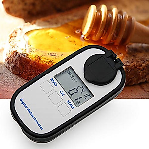 AMTAST Digital Brix Refractometer Sugar Refractometer Juice Brix Refractometer for Brix/ND, 0.0 to 90.0%/1.3330 to 1.5177 ND Range, Automatic Temperature Compensation AMR302