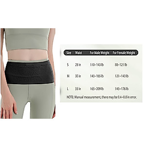 Multifunctional Knit Breathable Concealed Waist Bag, Large Capacity Adjustable Running Belt, Universal Running Belt (Black+Grey,L)