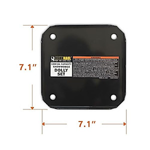 MaxxHaul 50906 Snowmobile Moving Dolly Set, 1500lbs Load Capacity V-Slide Anti-Slip Rubber Pads Straps Firmly Attaching on Skis