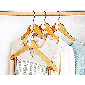 KK5 Hanger Connector Hooks Clothes Connection Cascading Hangers for Clothes Storage & Display in Closet or Store, Heavy Duty Space Saving Outfit Hangers Hanger Extender Clips
