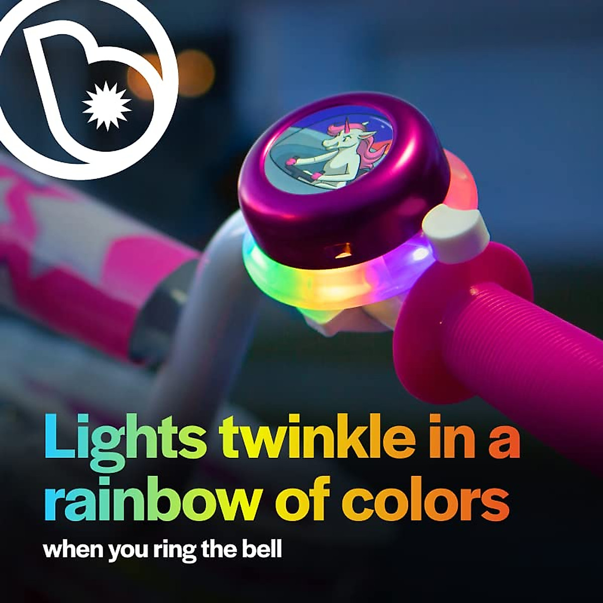 Bike Bell for Kids Bike Bell for Girls Brightz Girls Bike Accessories Bell for Bike Bicycle Bell Kids Bike Bell Scooter Accessories Kids Christmas Stocking Stuffer Gift Ideas for 8 9 10 11 Year Olds