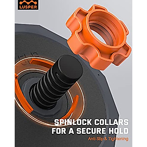 Lusper Adjustable Weights Dumbbells Set, 44lbs Free Weights with 3 Modes, Weights Set Fitness Exercise, Home Gym Workouts for Men and Women