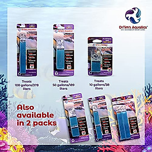 DrTim’s Aquatics Reef Safe Waste-Away Time Release Gel – Natural Fish Tank & Aquarium Leave-in Gel Waste Management Solution for Dissolving & Cleaning Organic Sludge & Waste - 2 Pack - Treats 100 gal