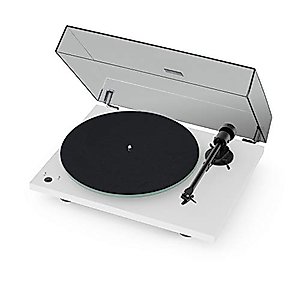 Pro-Ject T1 Phono SB Turntable with Built-in Preamp and Electronic Speed Change (Satin White)
