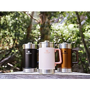 Stanley French Press 48oz with Double Vacuum Insulation, Stainless Steel Wide Mouth Coffee Press, Large Capacity, Ergonomic Handle, Dishwasher Safe