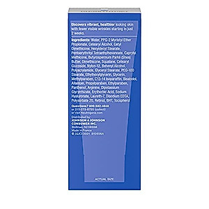 Neutrogena Ageless Intensives Anti-Wrinkle Retinol Cream with Hyaluronic Acid - Night Moisturizer Cream with Retinol, Vitamin E, Glycerin, Hyaluronic Acid, and Shea Butter, 1.4 oz