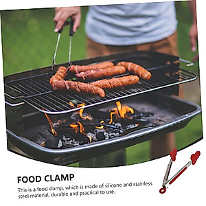Didiseaon 3 Pcs Bbq Tongs Salad Tong Metal Ice Tongs Cake Tong Grill Tools Kitchen Tong Christmas Snowman Shaped Tongs Cooking Clamp Bakery Tong Grill Tong Stainless Steel Camping Utensils