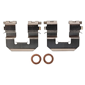 TRQ Rear Brake Pad & Rotor Kit Brake Caliper Brake Pads Brake Rotor Ceramic Solid Premium G-Coated Compatible with 2007-2008 Hyundai Entourage