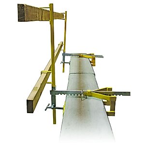 Guardian Fall Protection 15170 Parapet Clamp Guardrail System – Durable, Powder Coated Steel Clamp for Guardrails