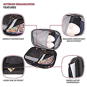 SwissGear Hybrid Travel Laptop Backpack, Heather Grey, 22-Inch