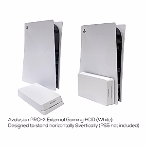 Avolusion HDDGear Pro 6TB 7200RPM USB 3.0 External Gaming Hard Drive (for PS5) White (Renewed)