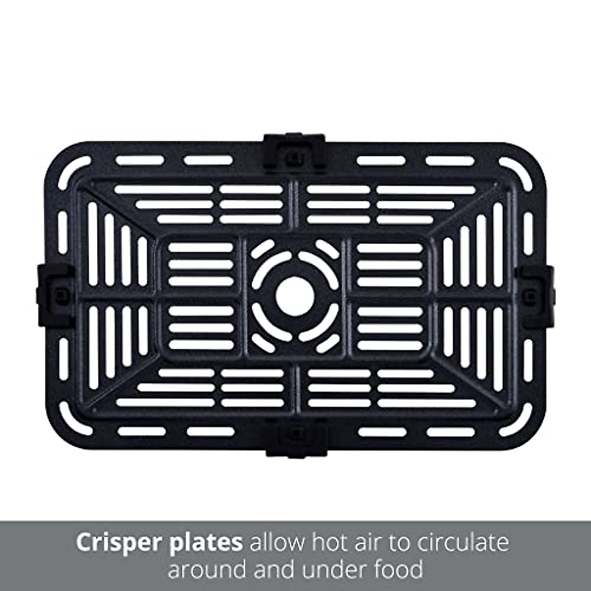 MasterPRO - Dual Air Fryer - 8.4 Quart Capacity with Two Frying Baskets - Two Non Stick Crisper Racks - Holds up to 7.5 Pounds of Food - 1700 Watts - 8 Pre-Programmed Settings