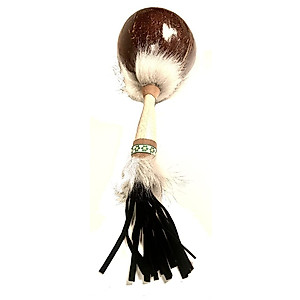 Shaman Maraca - Rainforest Coconut Witch doctor Tribal Ritual Shaker Ceremonial Rattle