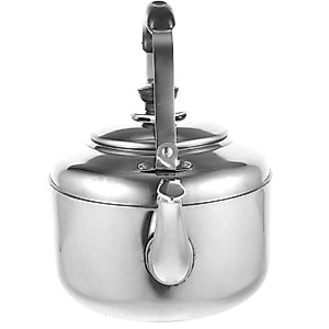 Lurrose Small Tea Kettle Boiling Teapot Fast Boiling Water Kettle Glass Camp Kettle Loose Tea Steeper Electric Water Bottle Hot Water Coffee Pot Stainless Steel Teakettle Heating Filter