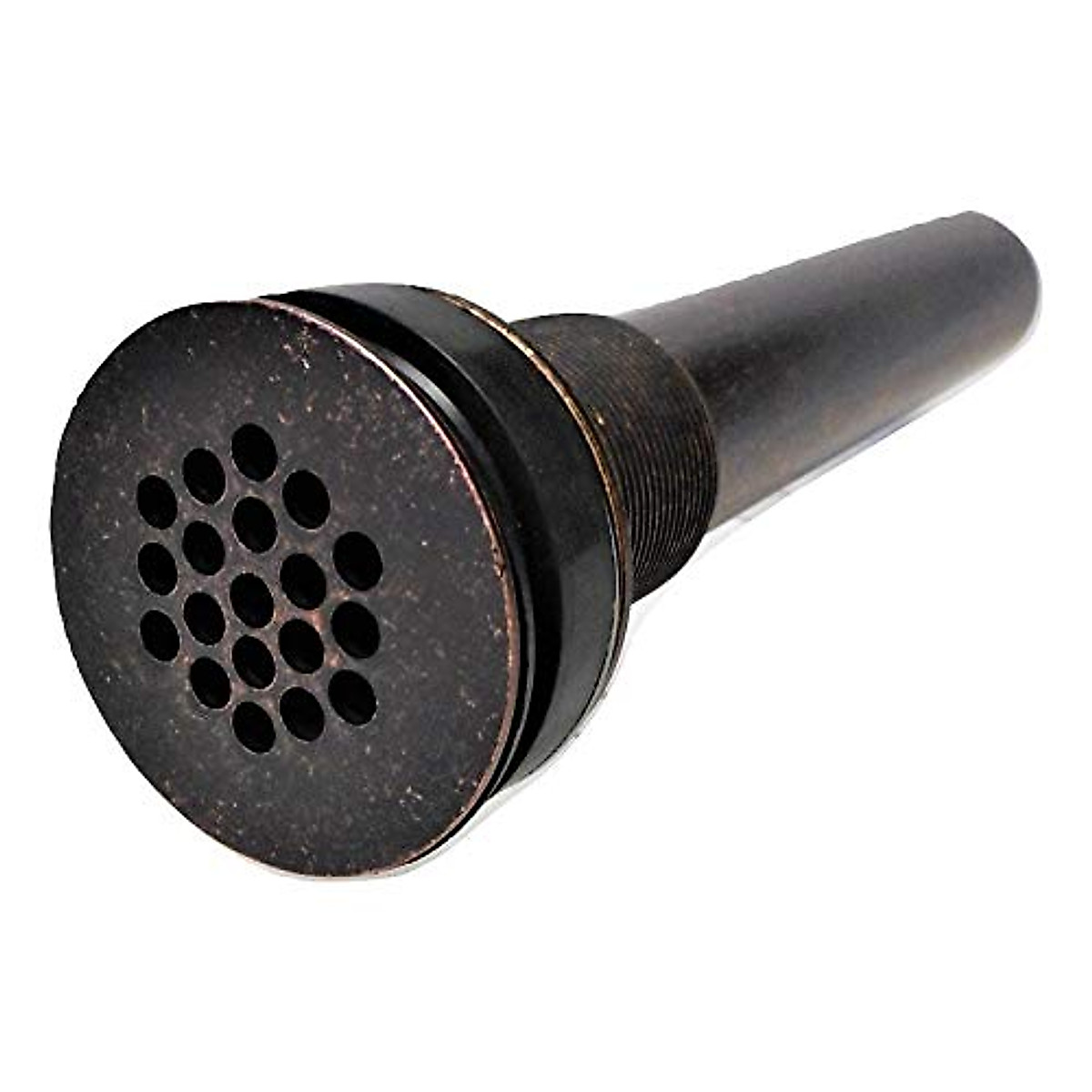 16" x 12" Rustic Oval Copper BUCKET Vessel Bath Sink with 19-Hole Grid Drain by SimplyCopper