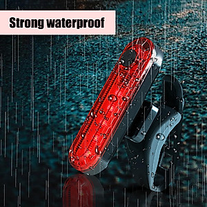 GKmow 2 PCS LED Bike Tail Light, Ultra Bright 4 Modes Rear Bicycle Taillights, Waterproof Cycling Flashlight Bike Accessories, for Men Women Road Mountain (Red)