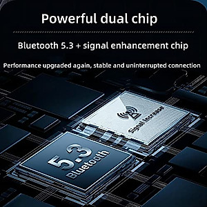 FULAI Wireless Earbuds Wireless Bluetooth 5.3 Headphones Noise Cancelling Fast Charging IPX7 Waterproof Ear Buds Stereo Earpods Sports in-Ear Earphones for Earbuds