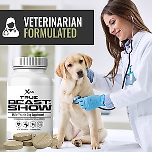 True Beast in Show Muscle Multivitamin for Dogs (Veterinarian Formulated): Vitamins, Minerals, Antioxidants, Digestive Enzymes, Fatty Acids, Amino Acids and Trace Minerals.