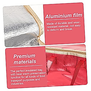 CIYODO Insulated Bag Decorative Outdoor Decor Travel Decor Food Decor Insulated Grocery Bag Thermal Pizza Bag Delivery Warmer Bags Pizza Bags for Delivery Carry Hot Grocery Bags Hot Bag