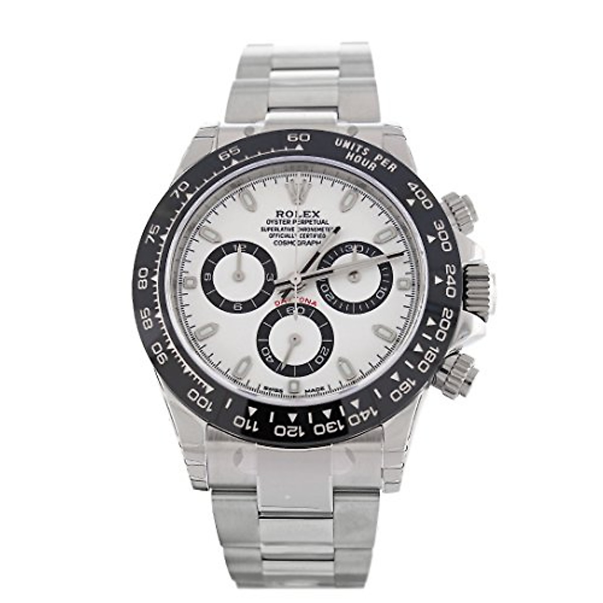 Rolex Cosmograph Daytona White Dial Stainless Steel Oyster Men's Watch 116500