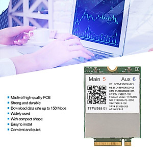 4G LTE Module, Network Card, Network Card, Card,Modulator-Demodulator for HP LT 4120 X5 4G LTE WWAN M.2 Modem Module