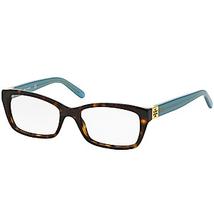 Tory Burch TY2049-1359 TORTOISE MILKY FOUNTAIN W/DEMO LENS Eyeglass Frame 53mm