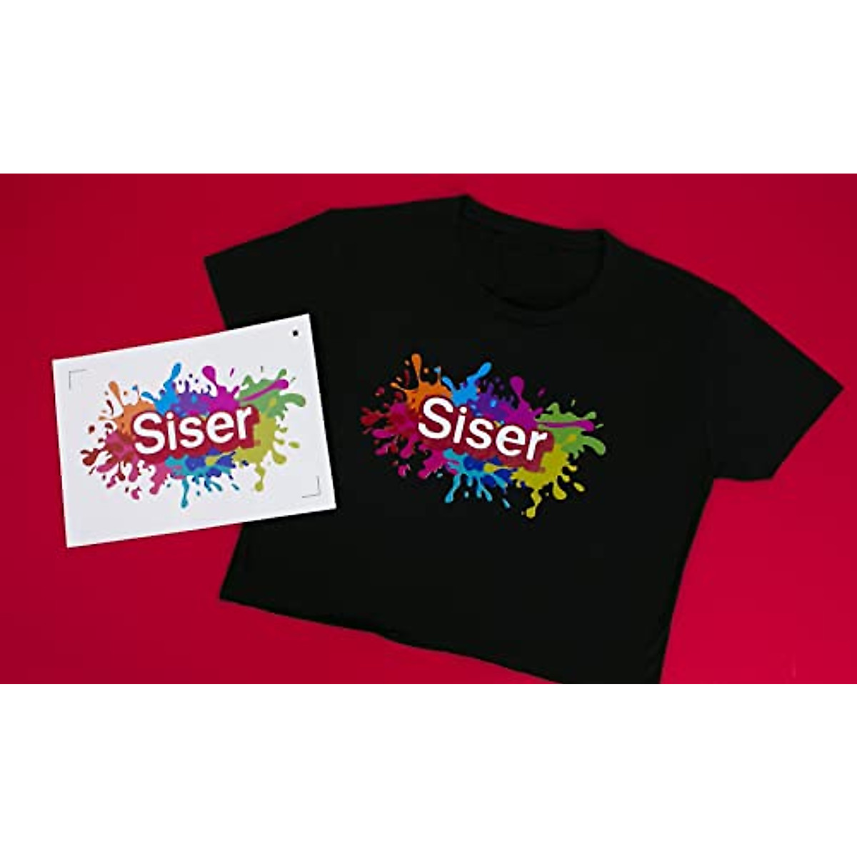 Siser EasyColor DTV 8.4" x 11" Sheets - Inkjet Printer Compatible Heat Transfer Vinyl (5 Sheets)
