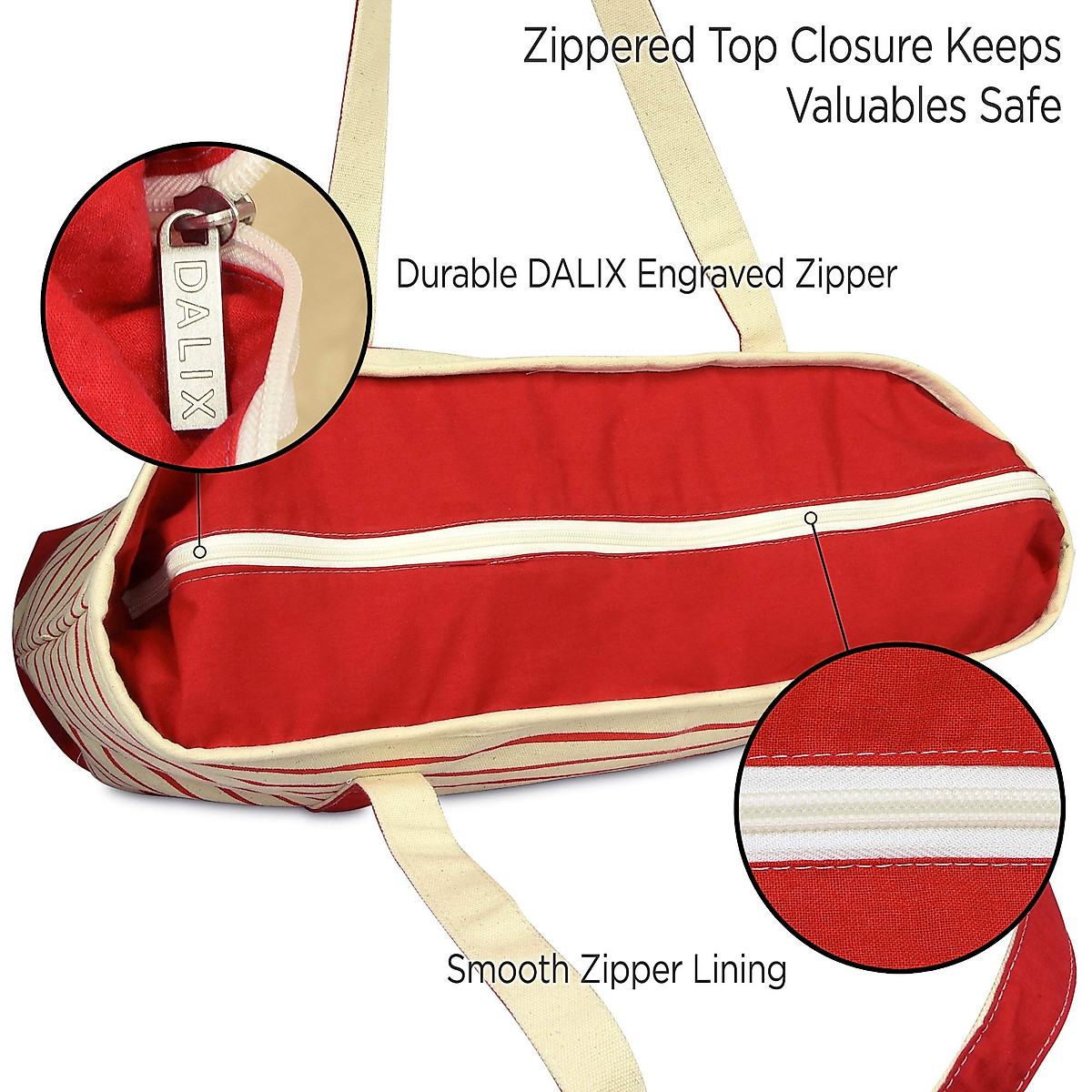 DALIX 23" Large Striped H-Initial Tote Bag Womens Ballent Letter H in Black